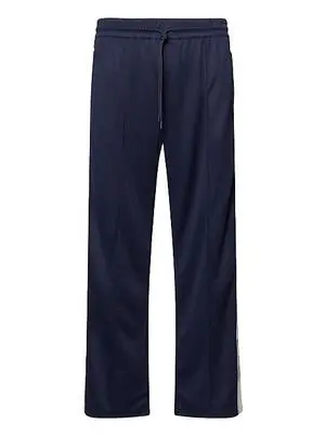 THE COUTURE CLUB Tape Mesh Straight-leg Woven Jogging Bottoms - Navy