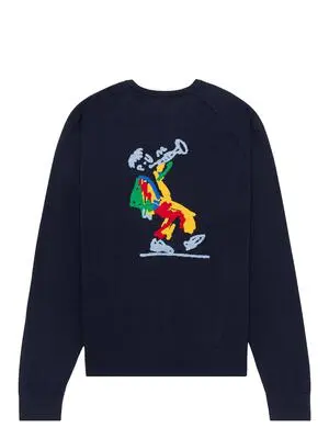 Aimé Leon Dore Intarsia Knit Sweater - Blue