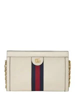 Gucci Leather Ophidia Shoulder Bag - White