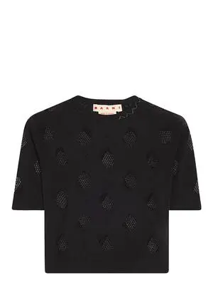 MARNI Perforated Knit Slim Sweater