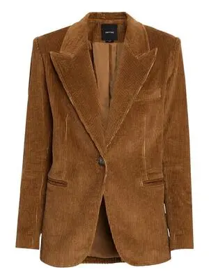 Smythe Oversized Corduroy Blazer - Toffee Cor