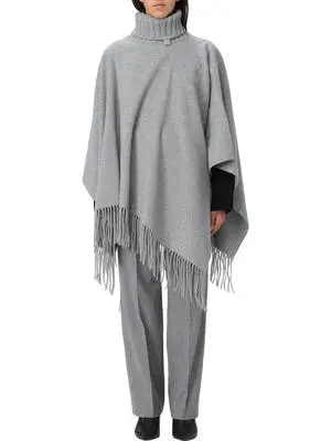 Fabiana Filippi Cape Effect Coat - Grey