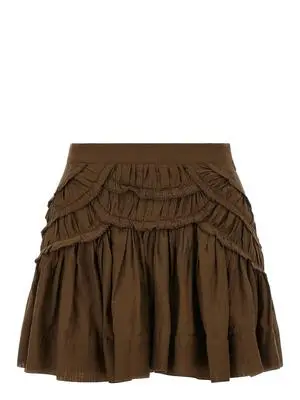 Isabel Marant Étoile Ruffled Mini Skirt - Green