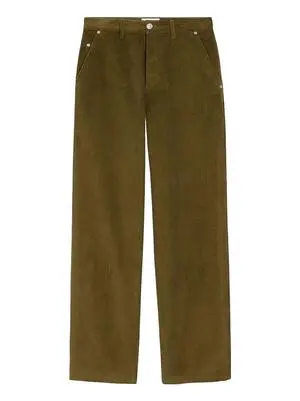 Ami Wide Leg Trousers Brown