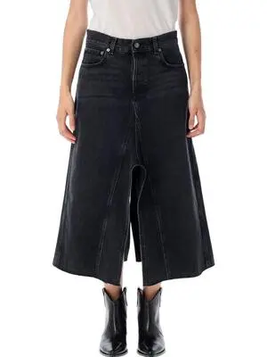 HAIKURE Denim Skirt - Black