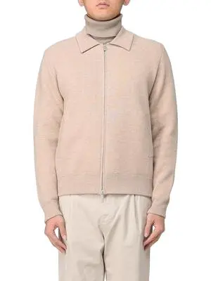 LARDINI Zip Up Sweater - Beige