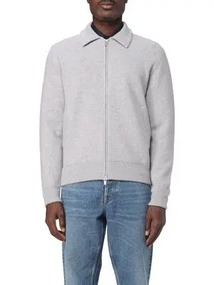LARDINI Zip Up Sweater - Grey