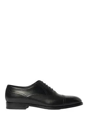 Manolo Blahnik Wingtip Brogues - Black