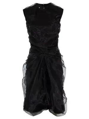 MAISON MARGIELA Sleeveless Ruffled Mini Dress - Black