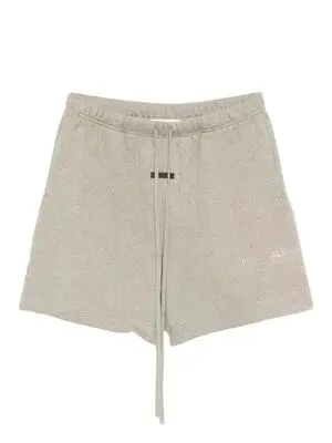 Fear Of God Logo Appliqué Shorts - Grey