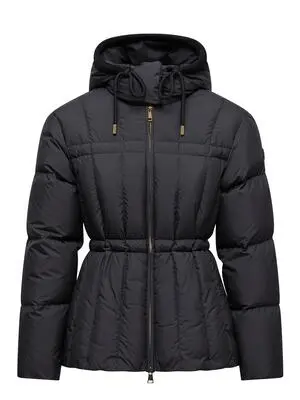 Moncler Estom Vertical-quilted Hooded Down Jacket - Black