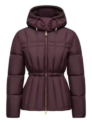 Moncler Estom Vertical-quilted Hooded Down Jacket - Purple