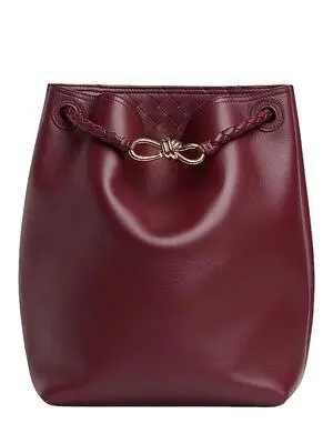 Bottega Veneta Andiamo Bucket Bag - Barolo/muse Brass