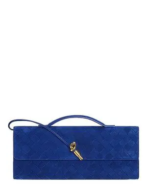 BOTTEGA VENETA Andiamo Suede Clutch