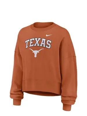 Nike Texas Phoenix Arch College Pullover Crew - Orange