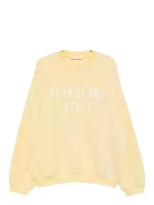 Fear Of God Logo Appliqué Sweater - Yellow