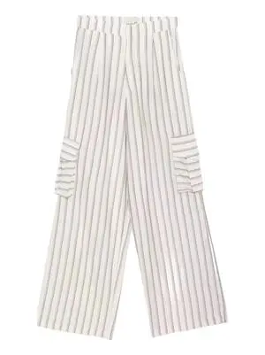 BAMBAH Hannah Striped Trousers - Neutrals