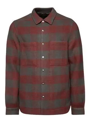 Rick Owens Outershirt Rosewood Plaid - Red