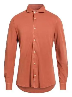 Fedeli Shirt Rust Size Organic Cotton - Red