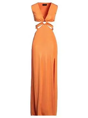 GAËLLE PARIS Maxi Flared Dress - Orange