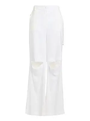 JIJIL Wide-leg Satin Pants - White