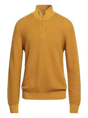 GRAN SASSO Virgin Wool Half-Zip Sweater Yellow