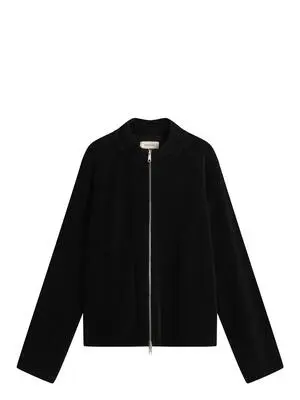 MFPEN Leisure Zip Up - Black Jersey Cord