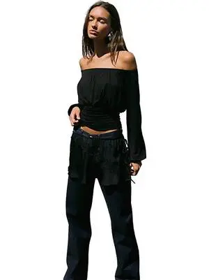 Free People Daphne Top - Black