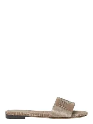 FENDI Fendi Sunshine Denim-Effect Jacquard Slides