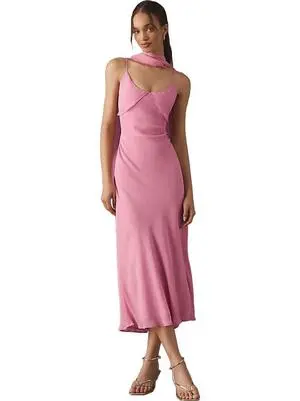 Bhldn Scarf Detail Slip Maxi Dress - Pink