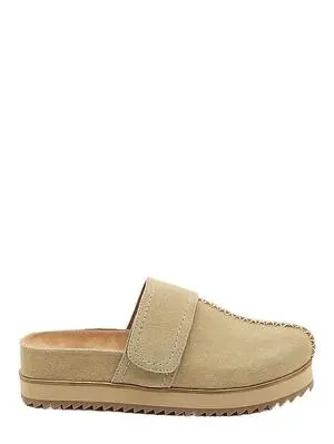 KELSI DAGGER BROOKLYN Fig Platform Mules Beige