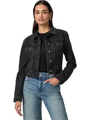 Paige Chantal Denim Trucker Jacket - Black