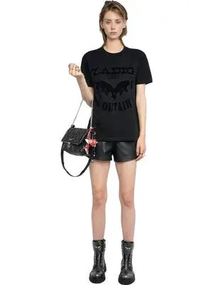 Zadig&Voltaire Edwin Rhinestone T-shirt - Black