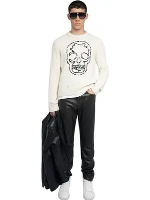 Zadig&Voltaire Marko Skull Sweater - Neutral / White