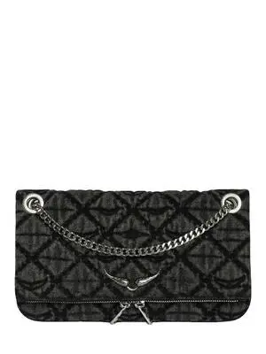 Zadig&Voltaire Rock Ii Monogram Clutch - Denim