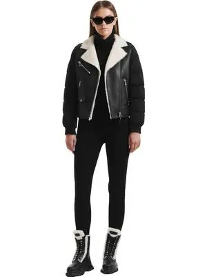 Rudsak Mala Shearling Combo Jacket - Black