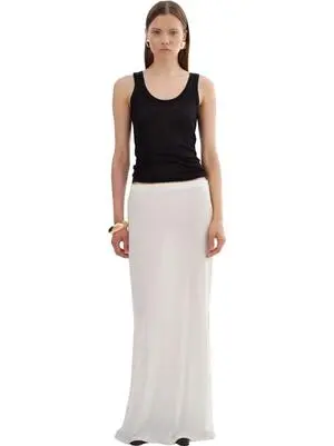LAMARQUE Knit Maxi Skirt - Whisper White