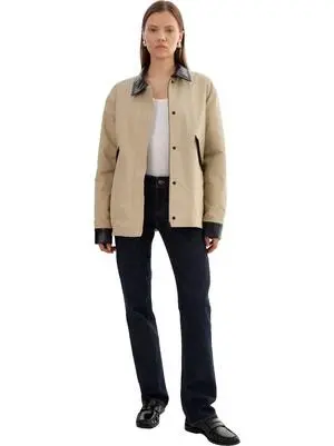 LAMARQUE Olivia Barn Jacket - Khaki/black