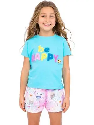 PREPPY GOOSE Plush Sleepover Loungewear Shorts - Multicolor