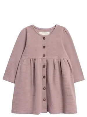 KENDI Arden Waffle Knit Dress Purple