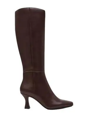 Anne Klein Knee High Stiletto Boots Dark Brown