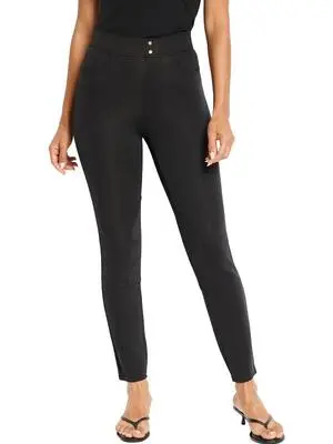 NIC+ZOE Knit Riding Pants - Black Onyx