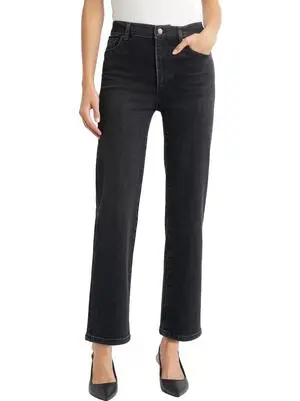 FRAME Pixie Le Straight Leg Jeans - Meteor