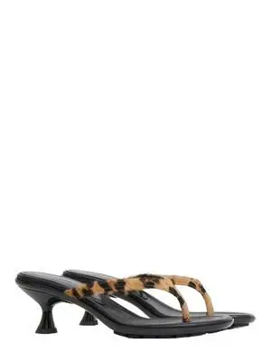 MANSUR GAVRIEL Mari Kitten Heel Sandal - Leopard