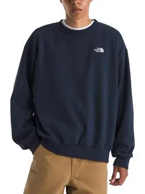 The North Face Oversized Simple Dome Crewneck Sweatshirt Summit Navy