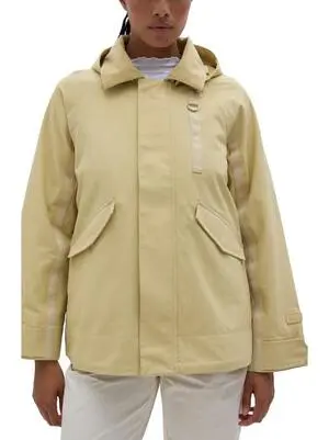 HALFDAYS Hooded Rain Jacket - Cornbread