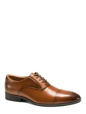 KENNETH COLE Heath Cap-Toe Oxford Cognac
