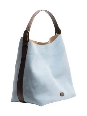 FRANCES VALENTINE Frances Valentine Hunter Hobo Shoulder Bag Light Blue