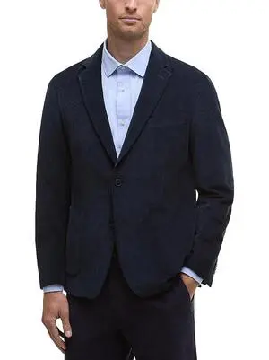 Barbour Wallington Corduroy Slim Fit Blazer - Navy