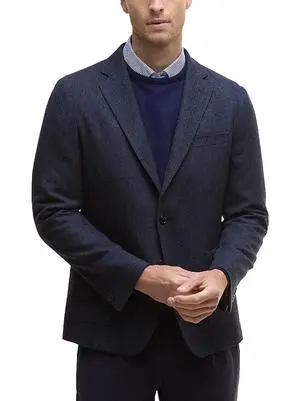Barbour Sutherland Slim Fit Blazer - Navy